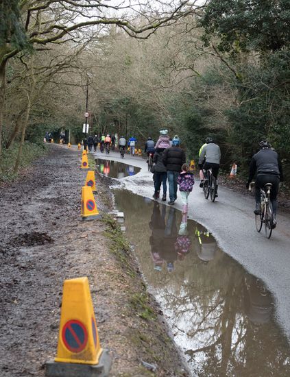 Mud On Path On Church Road Editorial Stock Photo - Stock Image ...