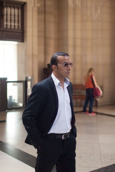 Abousofiane Moustaid Aka Abou Stands Front Editorial Stock Photo ...