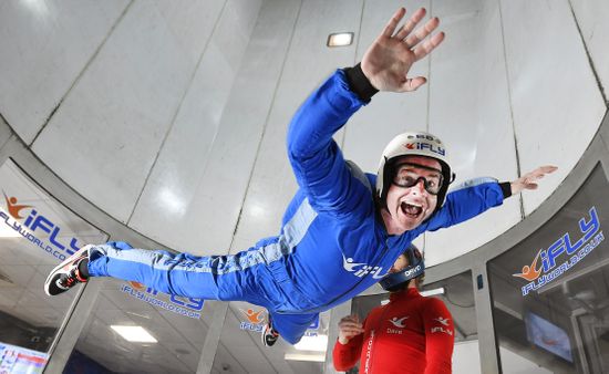 Customers Pictured David Ricketts Ifly Indoor Editorial Stock Photo ...