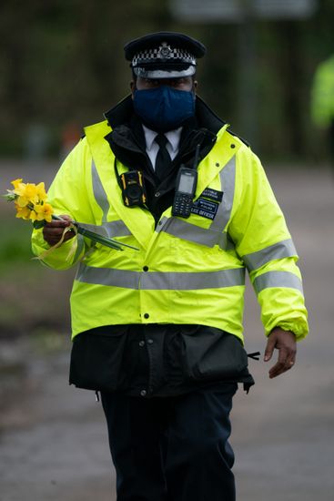 Policeman Flowers Police Command Base Near Editorial Stock Photo ...
