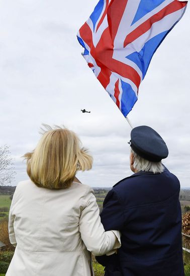 Colin Bell Dfc 85th Anniversary Spitfire Editorial Stock Photo - Stock ...
