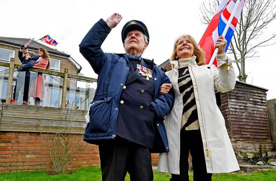 Colin Bell Dfc 85th Anniversary Spitfire Editorial Stock Photo - Stock ...