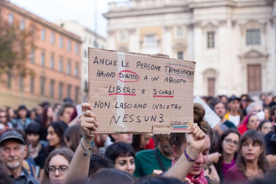 Demonstration Organized Rome By Non Una Editorial Stock Photo - Stock ...