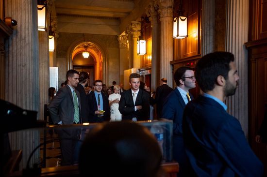 Reporters Staff Members Wait Talk Gop Editorial Stock Photo - Stock ...