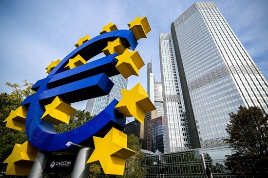 Eurologo By German Artist Ottmar Horl - Foto de stock de contenido ...