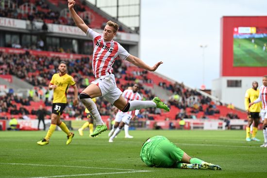 Watford Goalkeeper Daniel Bachmann Saves Feet Editorial Stock Photo ...