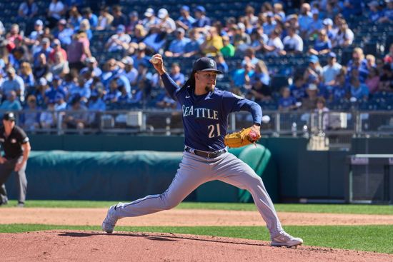Seattle Pitcher Luis Castillo 41 Throws Editorial Stock Photo - Stock ...