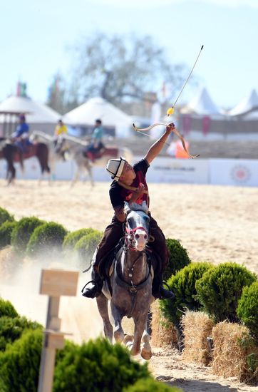 Contestant Competes Archery Skill Race 4th Editorial Stock Photo ...