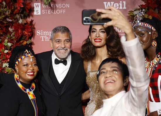 Wanjiru Wahome George Clooney Amal Clooney Editorial Stock Photo ...