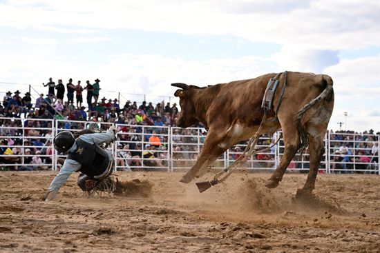 Riders Take Part Deni Rodeo On Editorial Stock Photo - Stock Image ...