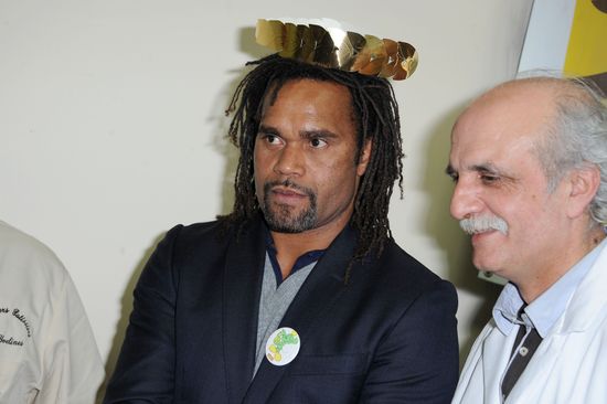 Christian Karembeu Visiting Andre Mignot Hospital Editorial Stock Photo ...