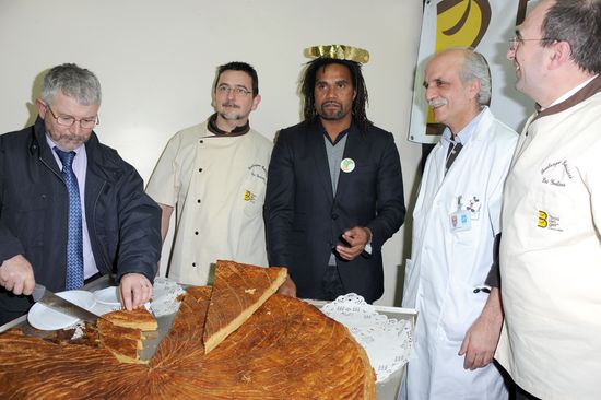 Christian Karembeu Visiting Andre Mignot Hospital Editorial Stock Photo ...