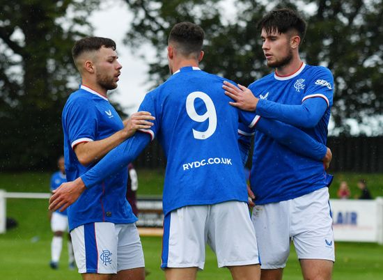Robbie Ure Rangers B Celebrates His Editorial Stock Photo - Stock Image ...