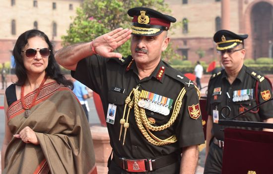 Major General Rajiv Mohan Gupta During Editorial Stock Photo - Stock ...