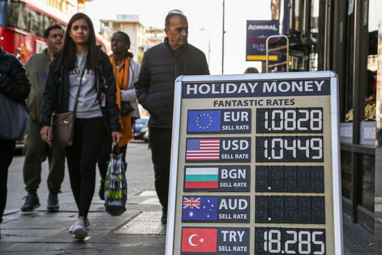 Currency Exchange Rates Displayed On Board Editorial Stock Photo ...