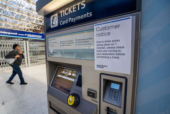 Customer Notice Sign Attached Ticket Machine Editorial Stock Photo ...