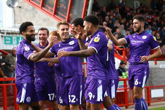 Jordan Roberts Left Stevenage Scores First Editorial Stock Photo ...