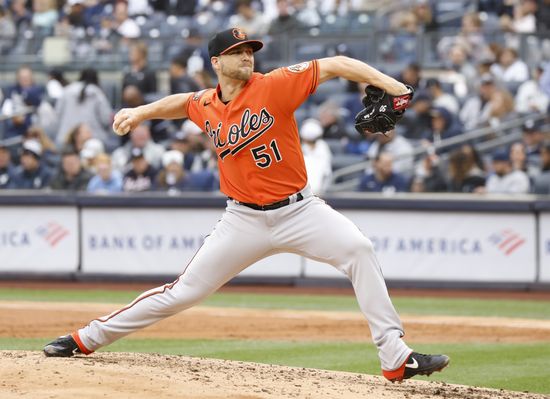 Baltimore Orioles Pitcher Austin Voth Throws Editorial Stock Photo ...