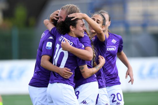 Acf Fiorentinas Player Alice Parisi Celebrates Editorial Stock Photo ...
