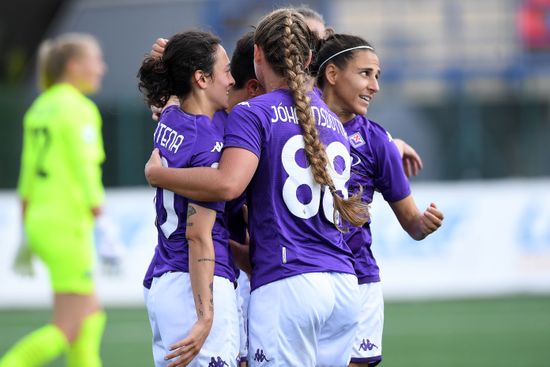 Acf Fiorentinas Player Alice Parisi Celebrates Editorial Stock Photo ...
