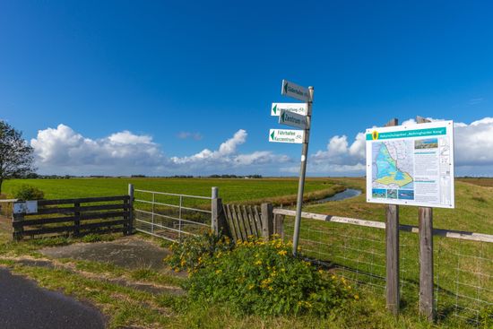 Nordstrand Peninsula Agriculture Fields Inland Dike Editorial Stock ...