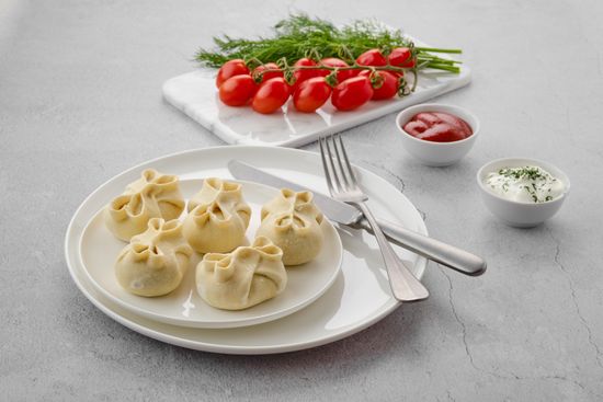 Frozen Semifinished Manti Stuffed Lamb Meat Editorial Stock Photo ...