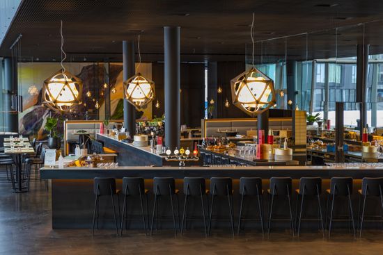 Hnoss Restaurant Bar Harpa Concert Hall Editorial Stock Photo - Stock ...