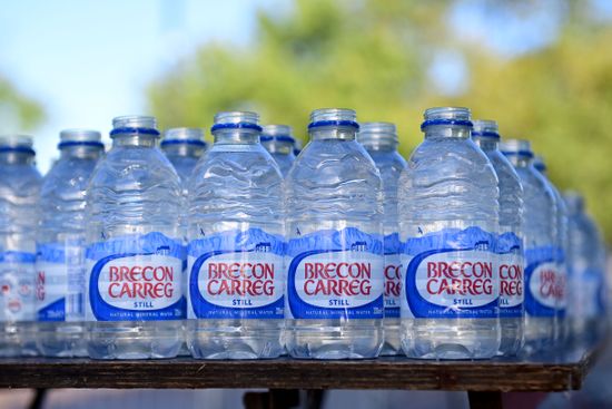 Brecon Carreg Water Bottles Editorial Stock Photo - Stock Image ...