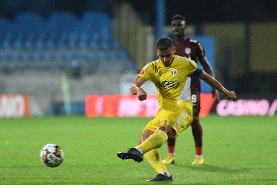 Valentin Ticu Action During Romania Superliga1 Editorial Stock Photo ...