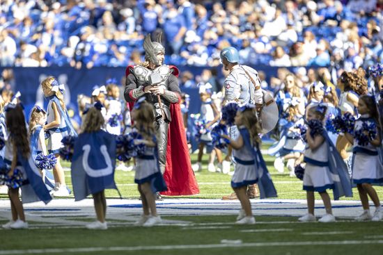 Marvel Heroes Perform Colts Junior Cheer Editorial Stock Photo - Stock ...