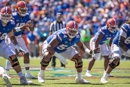 Florida Gators Offensive Lineman Ocyrus Torrence Editorial Stock Photo ...