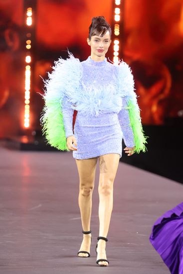 Luma Grothe Walks Runway Loreal Womenswear Editorial Stock Photo ...