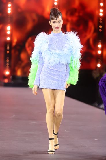 Luma Grothe Walks Runway Loreal Womenswear Editorial Stock Photo ...