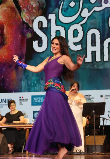 Egyptian Belly Dancer Amie Sultan Performs Editorial Stock Photo ...