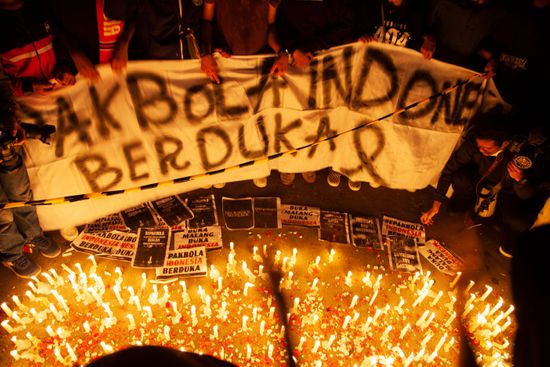 Persija Jakarta Football Club Supporters Held Editorial Stock Photo ...