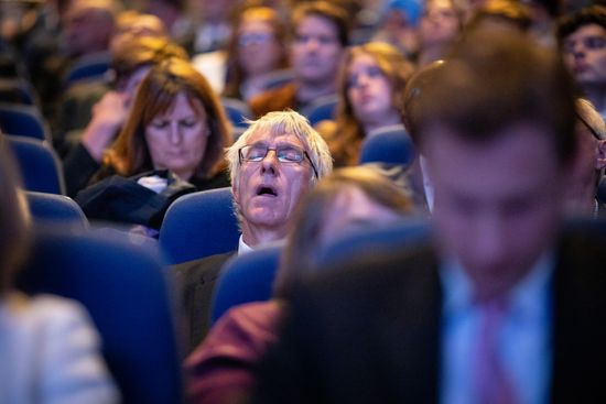 Member Audience Falls Asleep Whilst Waiting Editorial Stock Photo ...