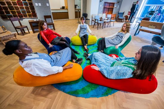 Marc Newson Five Bucky Chairs Designed Editorial Stock Photo - Stock ...