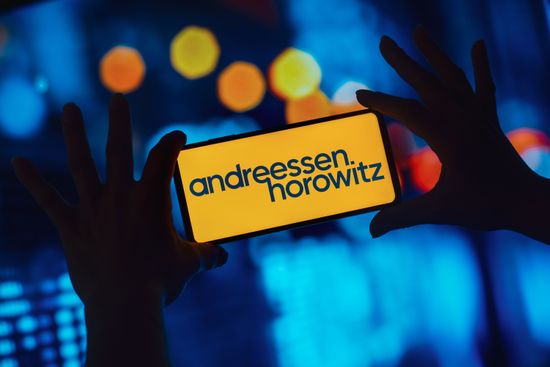 This Photo Illustration Andreessen Horowitz Logo Editorial Stock Photo ...