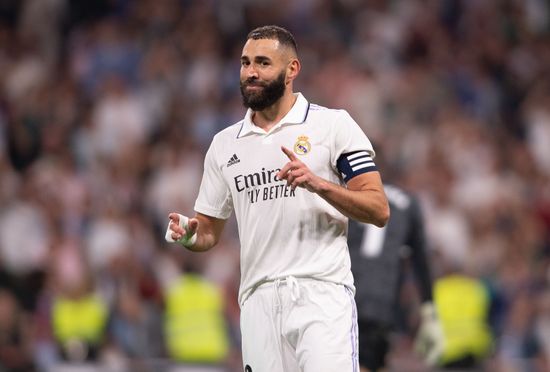 Karim Benzema Scores Outside Position Santiago Editorial Stock Photo ...