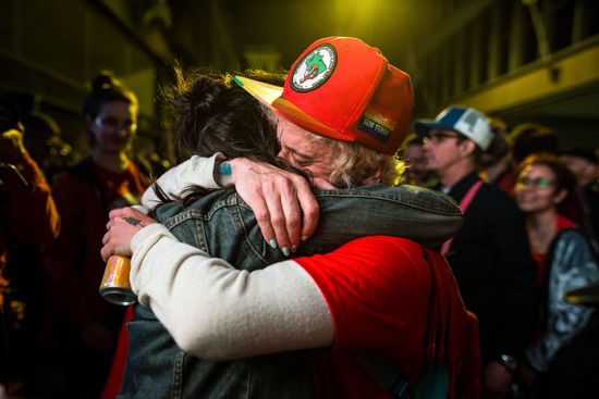 Supporters Lula Hug After Learning That Editorial Stock Photo - Stock ...