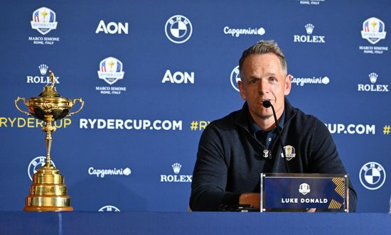 European Captain Luke Donald During Press Editorial Stock Photo - Stock ...