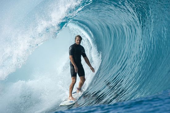 Surfing Australian Surfer Anthony Walsh Surf Editorial Stock Photo ...