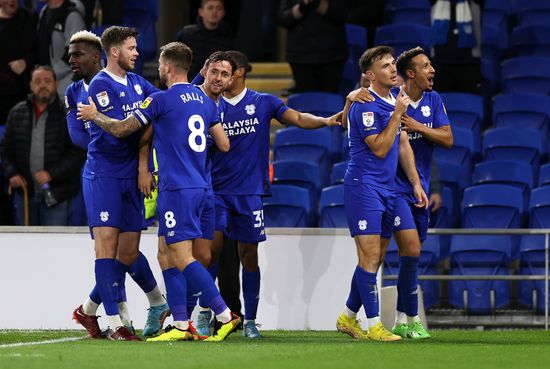 Mark Harris Cardiff City Celebrates Scoring Editorial Stock Photo ...