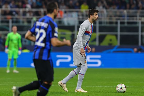 Gerard Piquet Fc Barcelona Action During Editorial Stock Photo - Stock ...