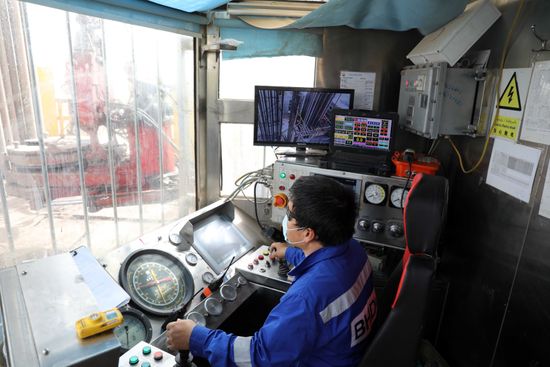 Chinese Engineer Works Control Room Drilling Editorial Stock Photo ...