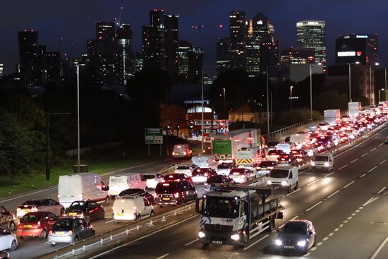Traffic Queues On A102m Blackwall Tunnel Editorial Stock Photo - Stock ...