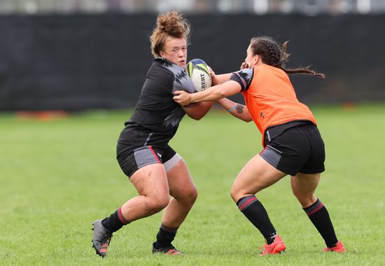 Wales Lleucu George Tackled By Sioned Editorial Stock Photo - Stock ...