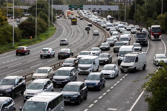 London Uk Traffic Queues On A102m Editorial Stock Photo - Stock Image ...