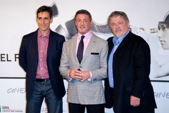 Alessandro Camon Sylvester Stallone Walter Hill Editorial Stock Photo ...