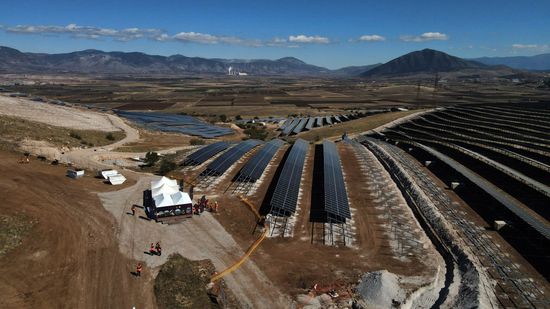 Photo Taken Using Drone Shows Solar Editorial Stock Photo - Stock Image ...